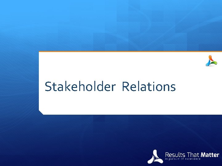 Stakeholder Relations Local government principles LGA S 4