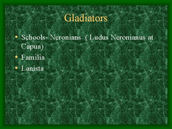 Amphitheater Gladiatorial games OriginsEtruscans funerary games Tomb of