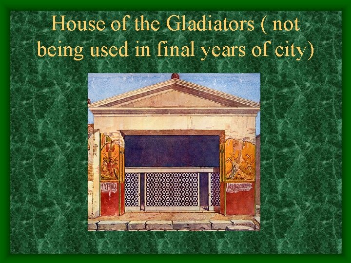 Amphitheater Gladiatorial games OriginsEtruscans funerary games Tomb of