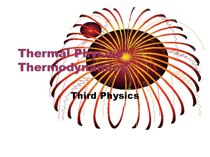 Physics 101 Lecture 13 Thermal Physics Thermodynamics Third