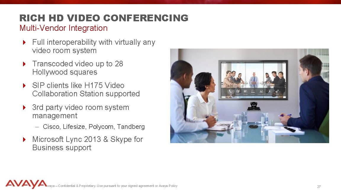 TEAM ENGAGEMENT FOR THE DIGITAL ERA AVAYA CONFERENCING