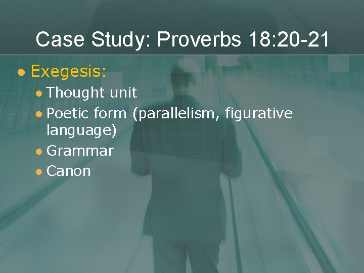 GenreSensitive Expository Preaching Session 2 Proverbs Singapore Bible