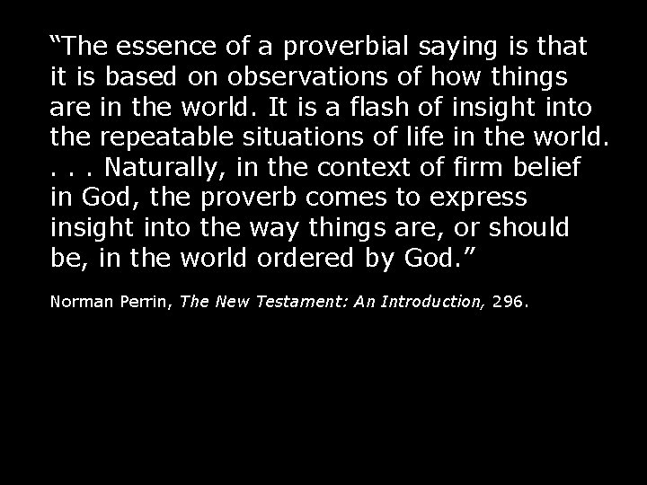 GenreSensitive Expository Preaching Session 2 Proverbs Singapore Bible