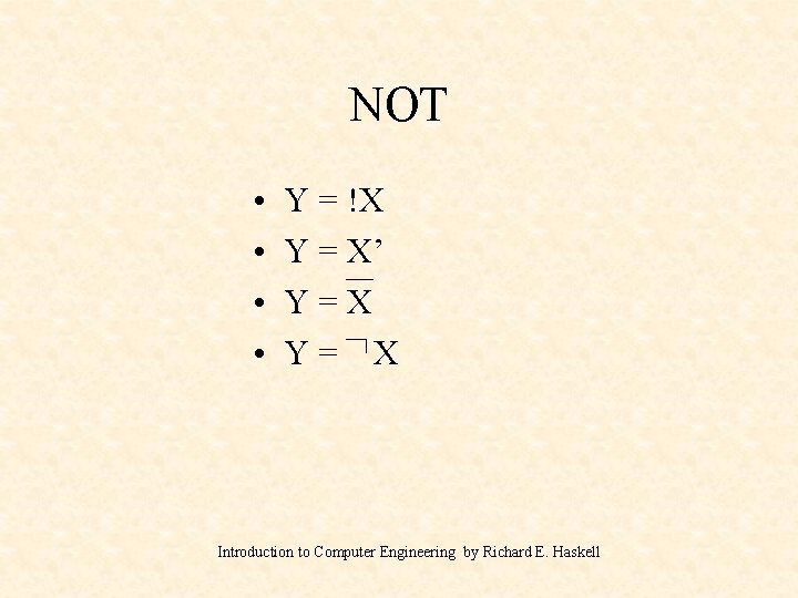 Basic Logic Gates Module M 1 1 Section