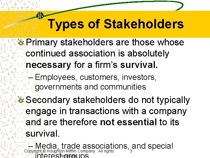 Chapter 2 Stakeholder Relationships Social Responsibility and Corporate