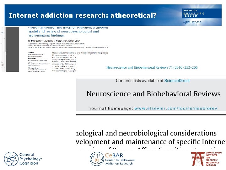 Psychological and neurobiological mechanisms underlying the addictive use