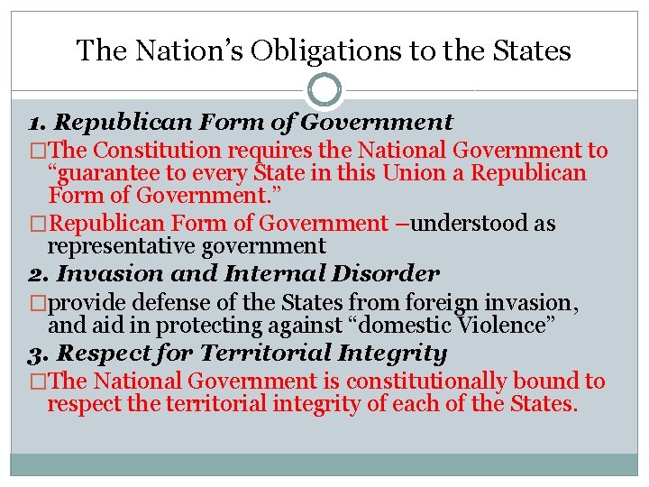 Why Federalism Framers wanted a strong central government