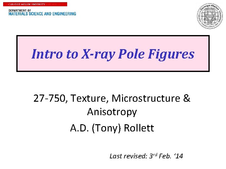 1 Intro to Xray Pole Figures 27 750