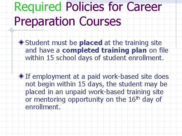 Career Preparation Workbased learningBasics Christine Holecek Education ...