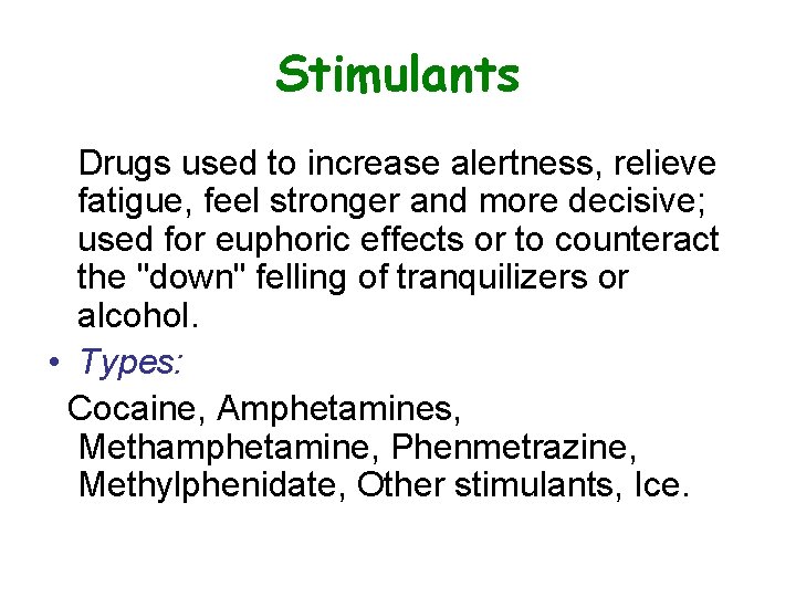 Narcotics drugs of abuse Introduction Drugs are so
