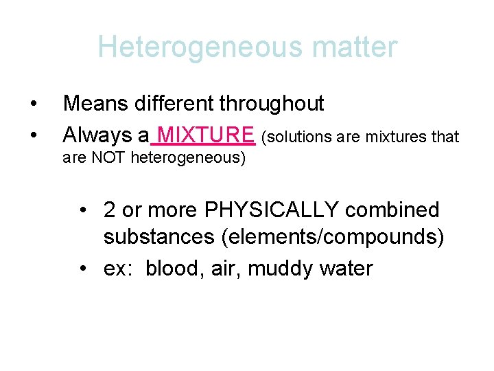Pure Substances Mixtures and Solutions Click to add