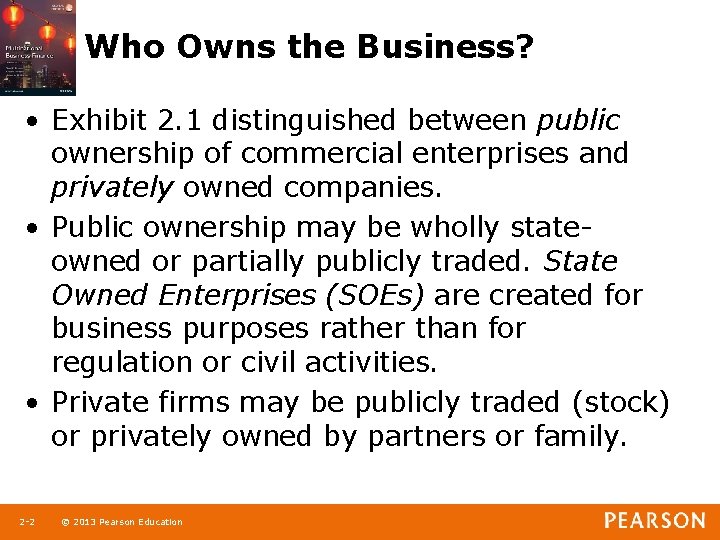 Chapter 2 Ownership and Governance of the Corporation