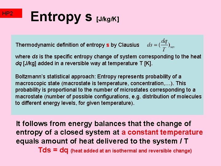 HP 2 TZ 2 HEAT PROCESSES Thermodynamics processes