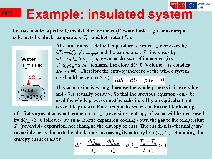 HP 2 TZ 2 HEAT PROCESSES Thermodynamics processes