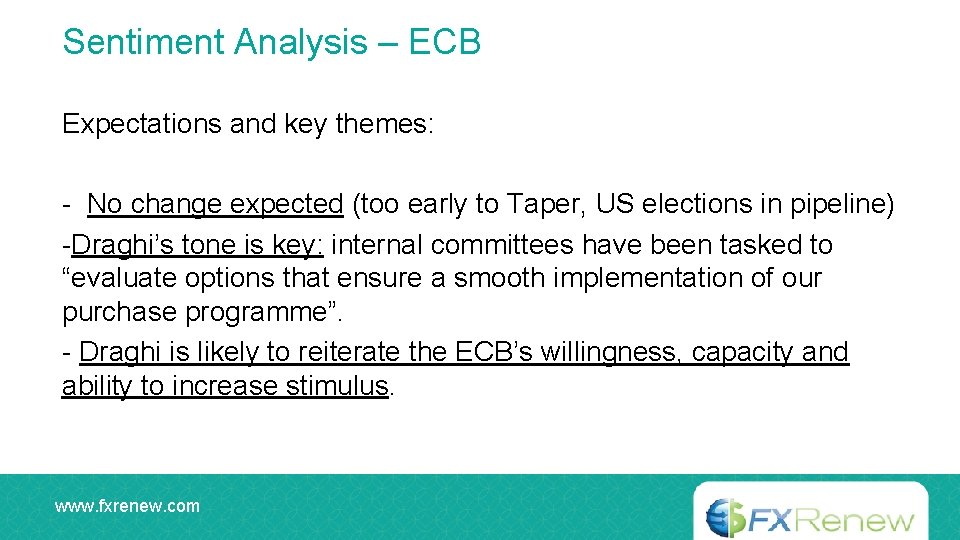 Justin Paolini How To Trade the ECB Thursday