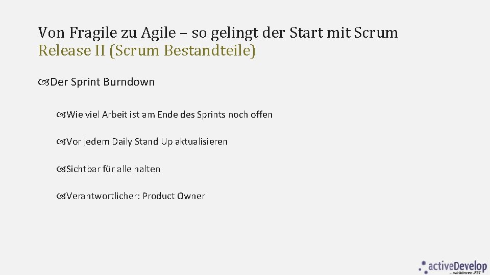 Von Fragile zu Agile so gelingt der Start