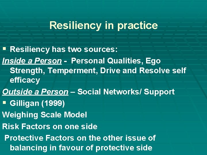 Social Support Resilience and Irish Children Family Services