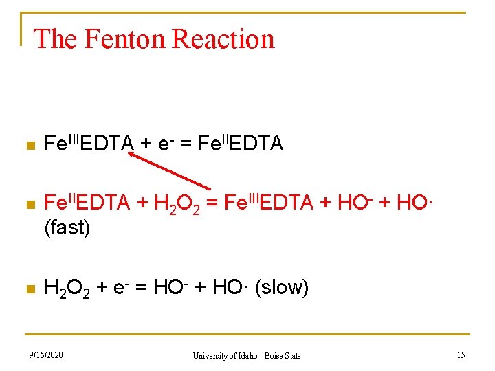 The many Wonders of Fe EDTA Room Temperature