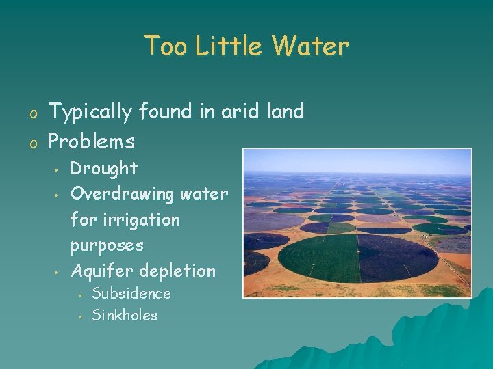 Chapter 14 Water A Limited Resource Importance of