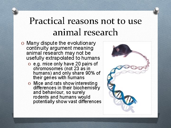 The use of nonhuman animals in psychological experiments
