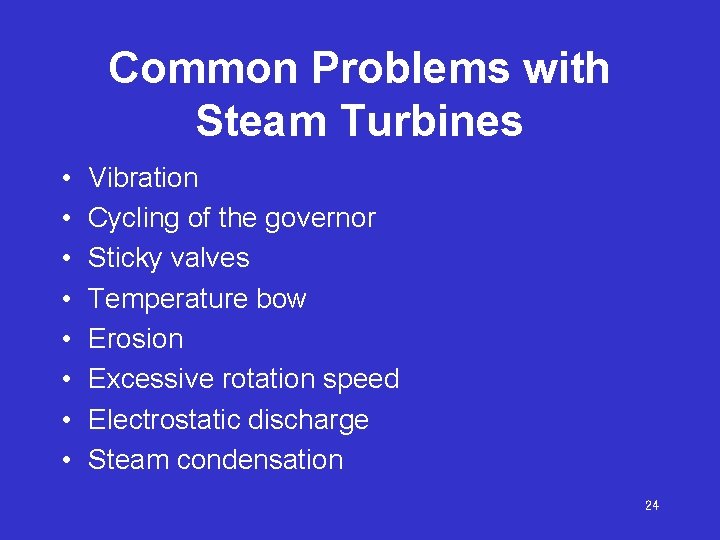 Steam turbines Electric motors How can we rev