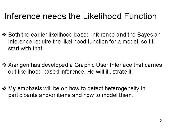 Part 2 Statistical Inference for MPT Models I