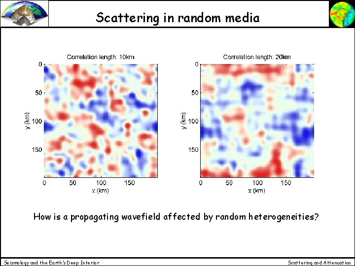 Scattering and Attenuation Propagating seismic waves loose energy