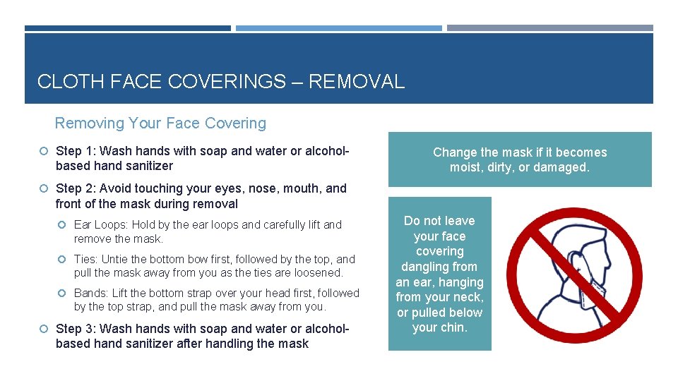 FACE COVERINGS WHAT ARE THEY Goucher College is