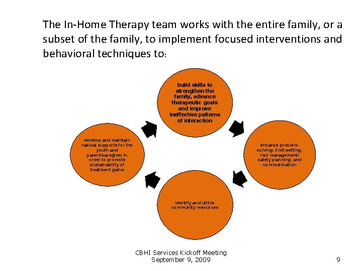 InHome Therapy IHT Overview Performance Specifications Medical Necessity