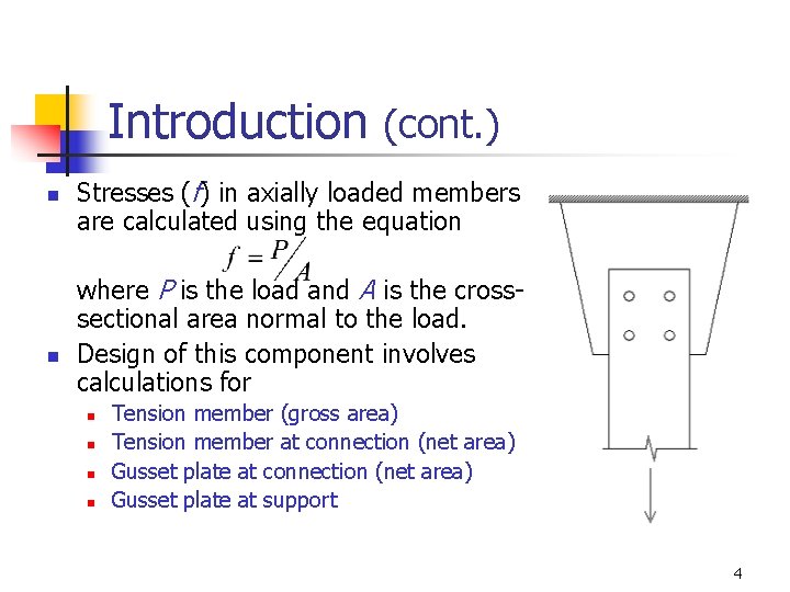 ENCE 455 Design of Steel Structures II Tension