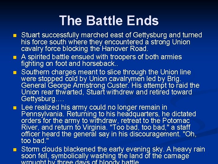 The Battle of Gettysburg July 1 4 1863