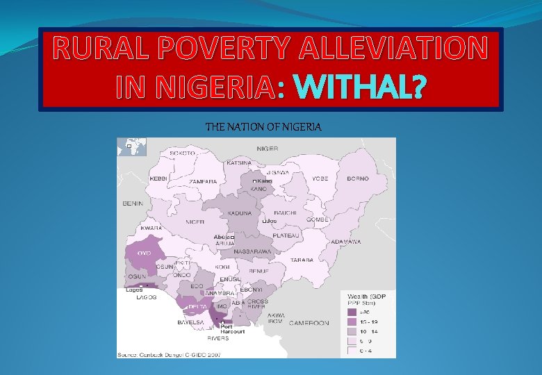 RURAL POVERTY ALLEVIATION IN NIGERIA WITHAL THE NATION