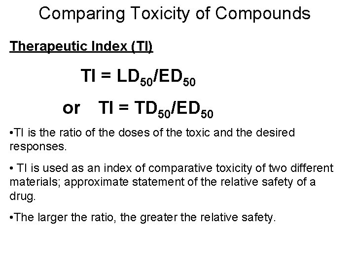 NST 110 Advanced Toxicology Lecture 1 Principles of