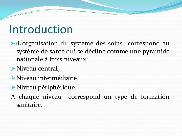 Organisation du Systme des Soins au Cameroun Sminaire