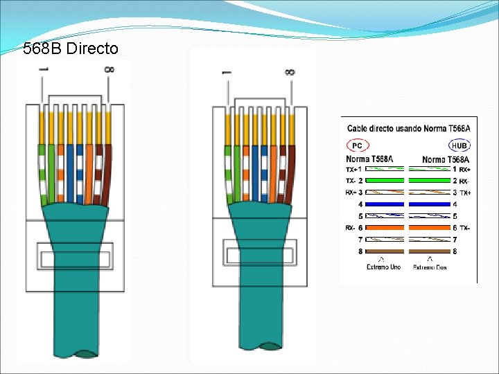 Cable de Par Trenzado Tipos de conexiones Los