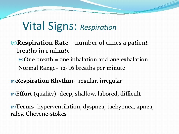 Vital Signs lectures 8 Vital Signs Pulse Rate