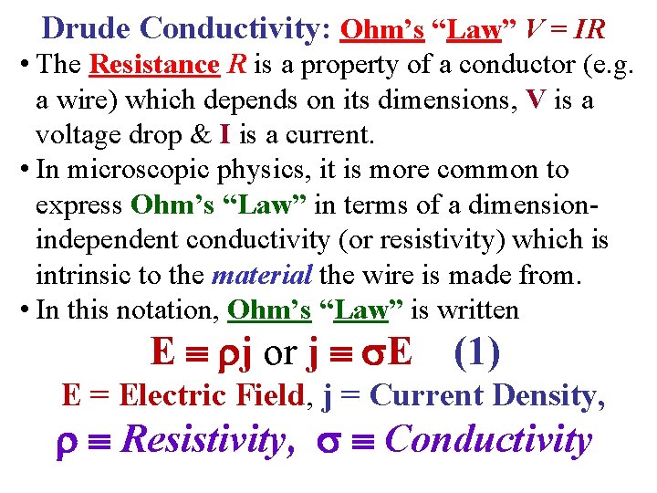 Metallic Conduction Drudes Classical Model contrasted with Sommerfelds