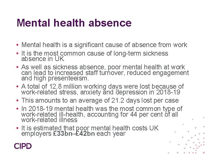 Mental health and wellbeing for people managers Workshop