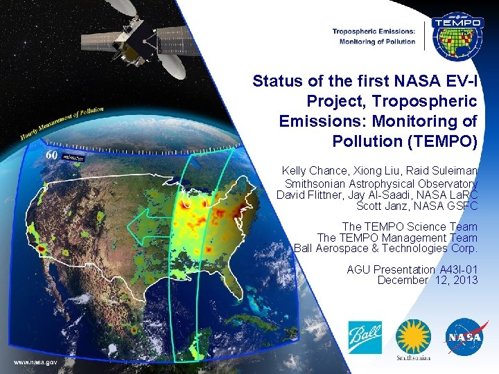 Status of the first NASA EVI Project Tropospheric