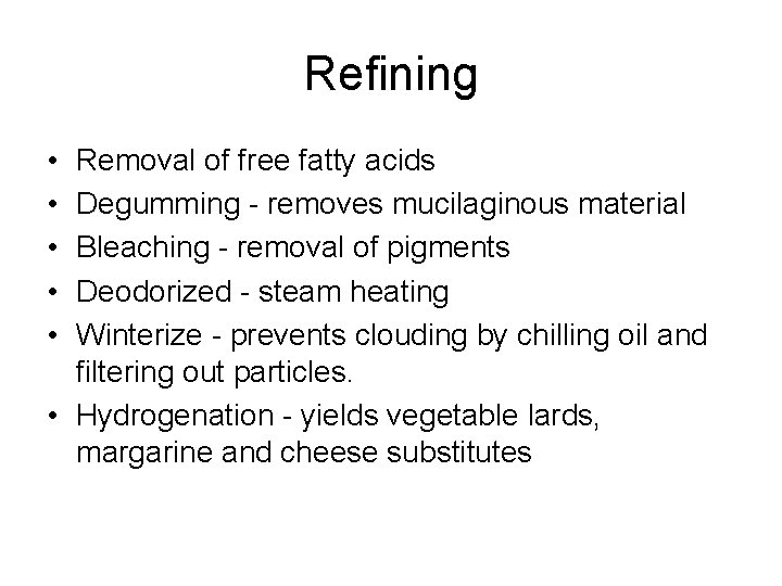 Vegetable Oils Where is the oil located Plants