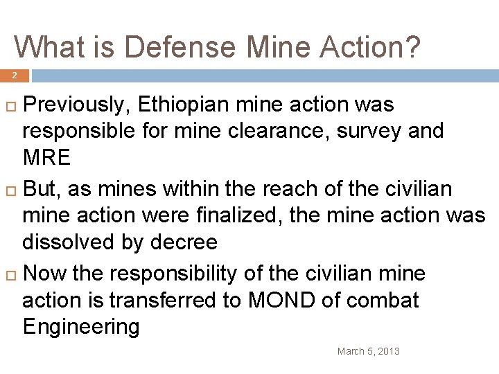 Ethiopian Ministry of National Defense Combat Engineering 1