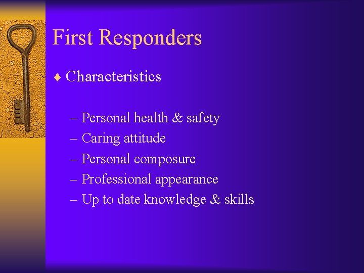 Emergency Care The First Responder American Red Cross