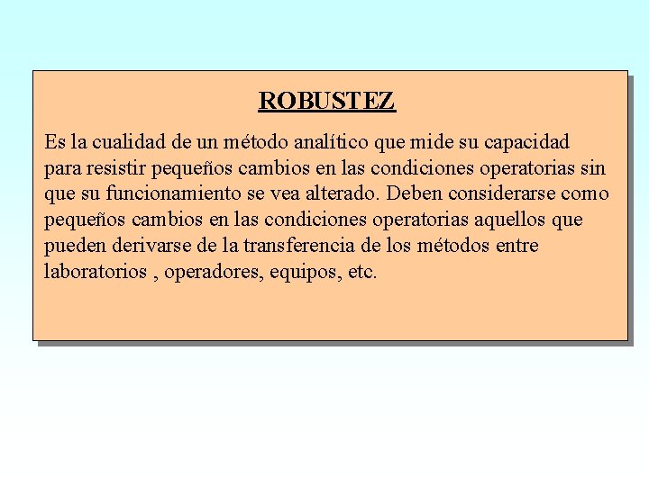 TEMA 4 INTRODUCCIN A LA MEDIDA ANALTICA Relacin