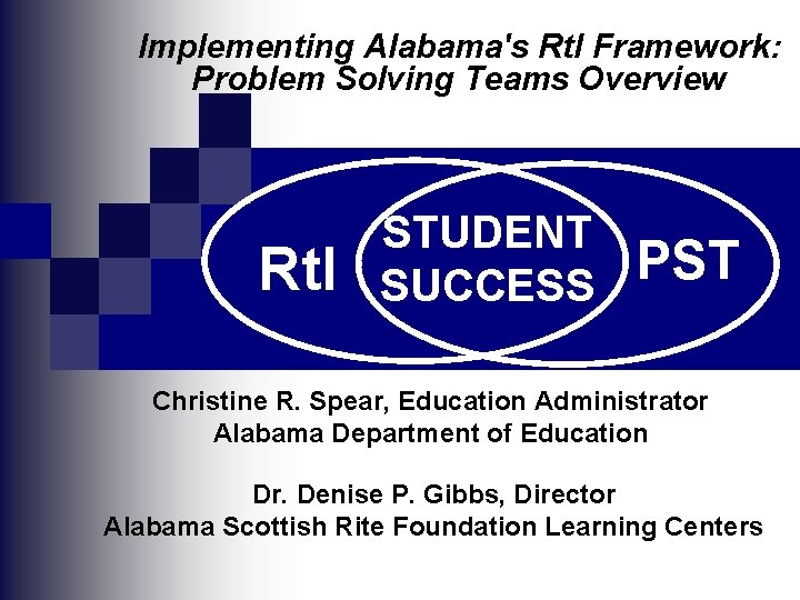 Implementing Alabamas Rt I Framework Problem Solving Teams