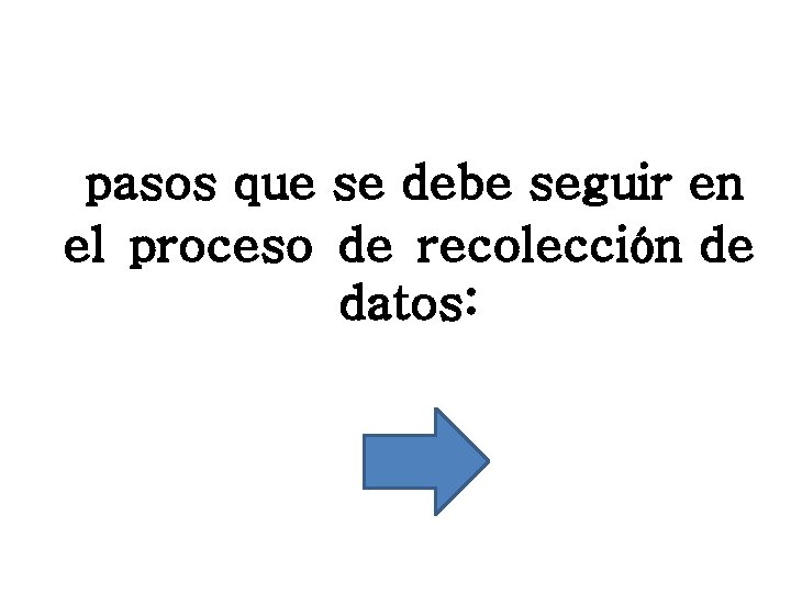 RECOLECCIN DE DATOS QU ES La recoleccin de