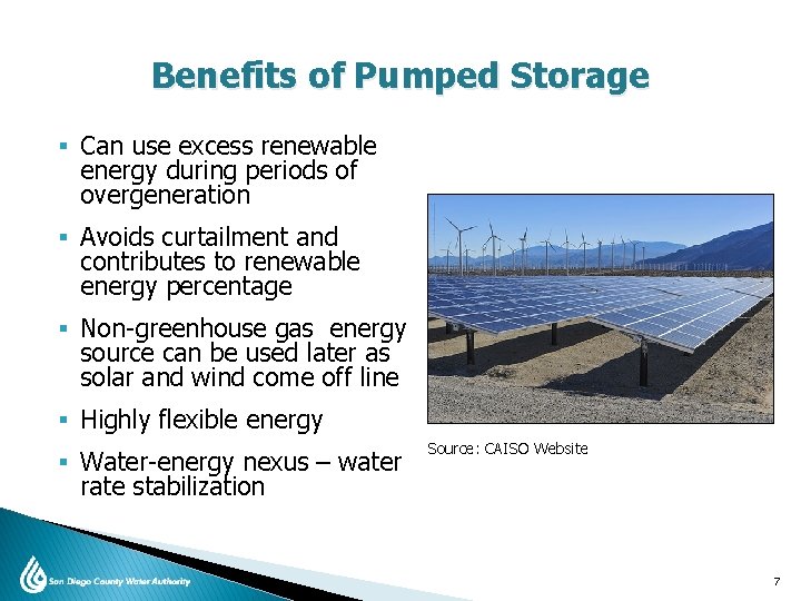Existing Large Scale Pumped Storage Projects Joint California