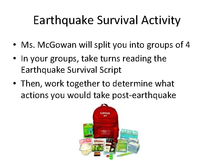 Volcanoes and Earthquakes Warm Up Why do you