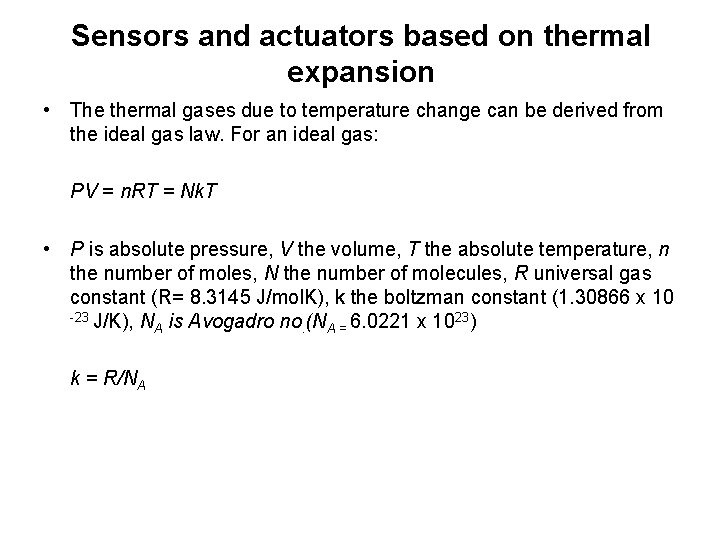 CHAPTER 6 Thermal Sensing Actuation Outline Introduction Thermal