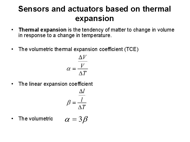 CHAPTER 6 Thermal Sensing Actuation Outline Introduction Thermal