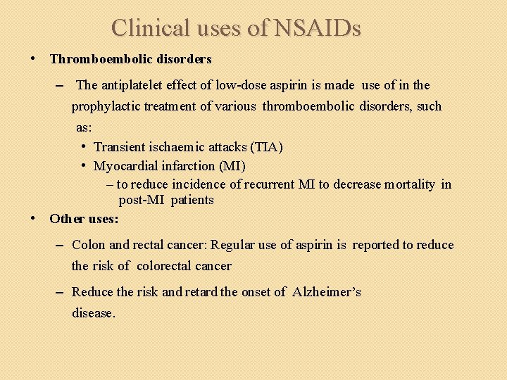 NON STEROIDAL ANALGESIC S Analgesics are drugs that